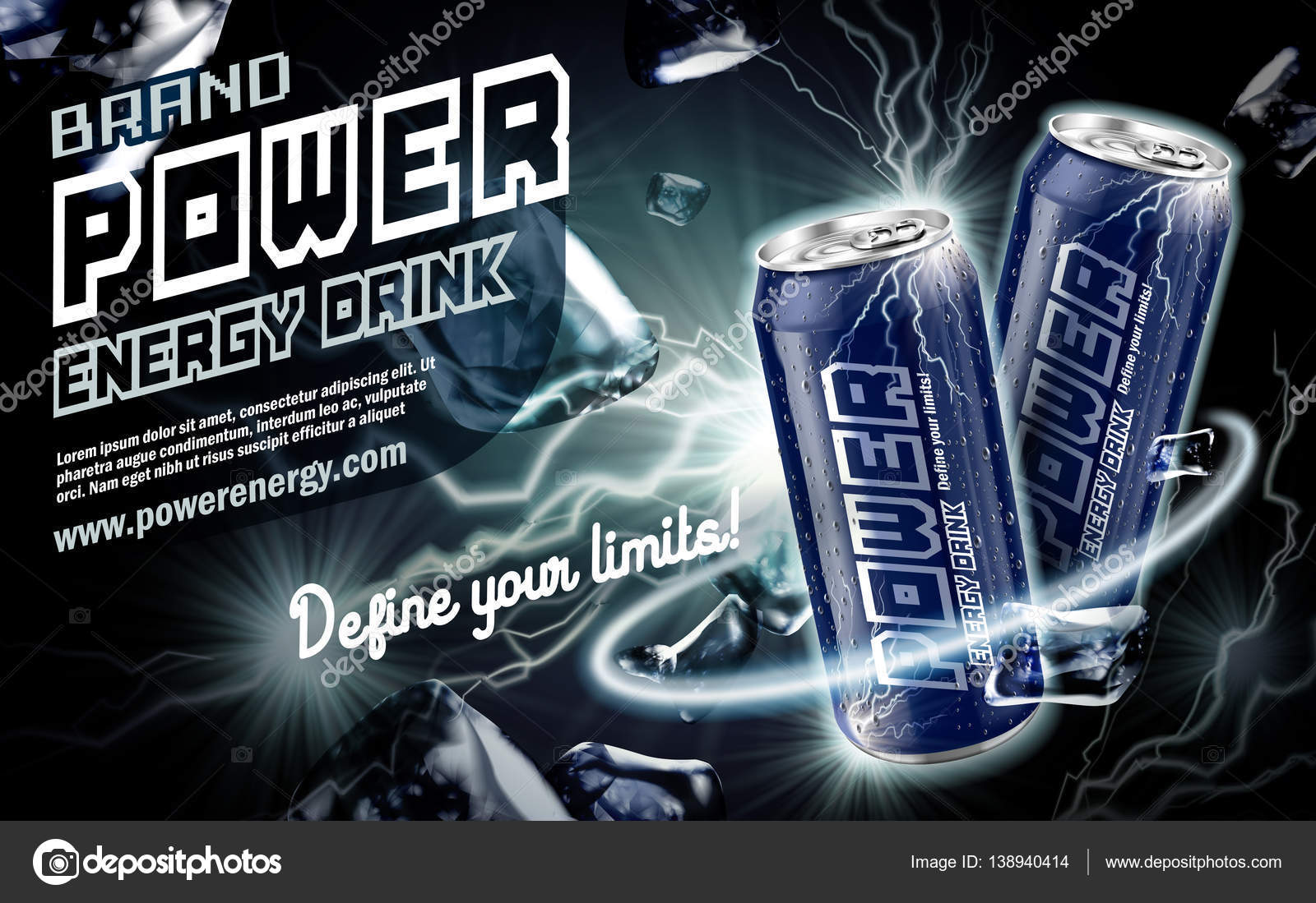 Power drink blue Stock Vector Image by ©kchungtw #138940414