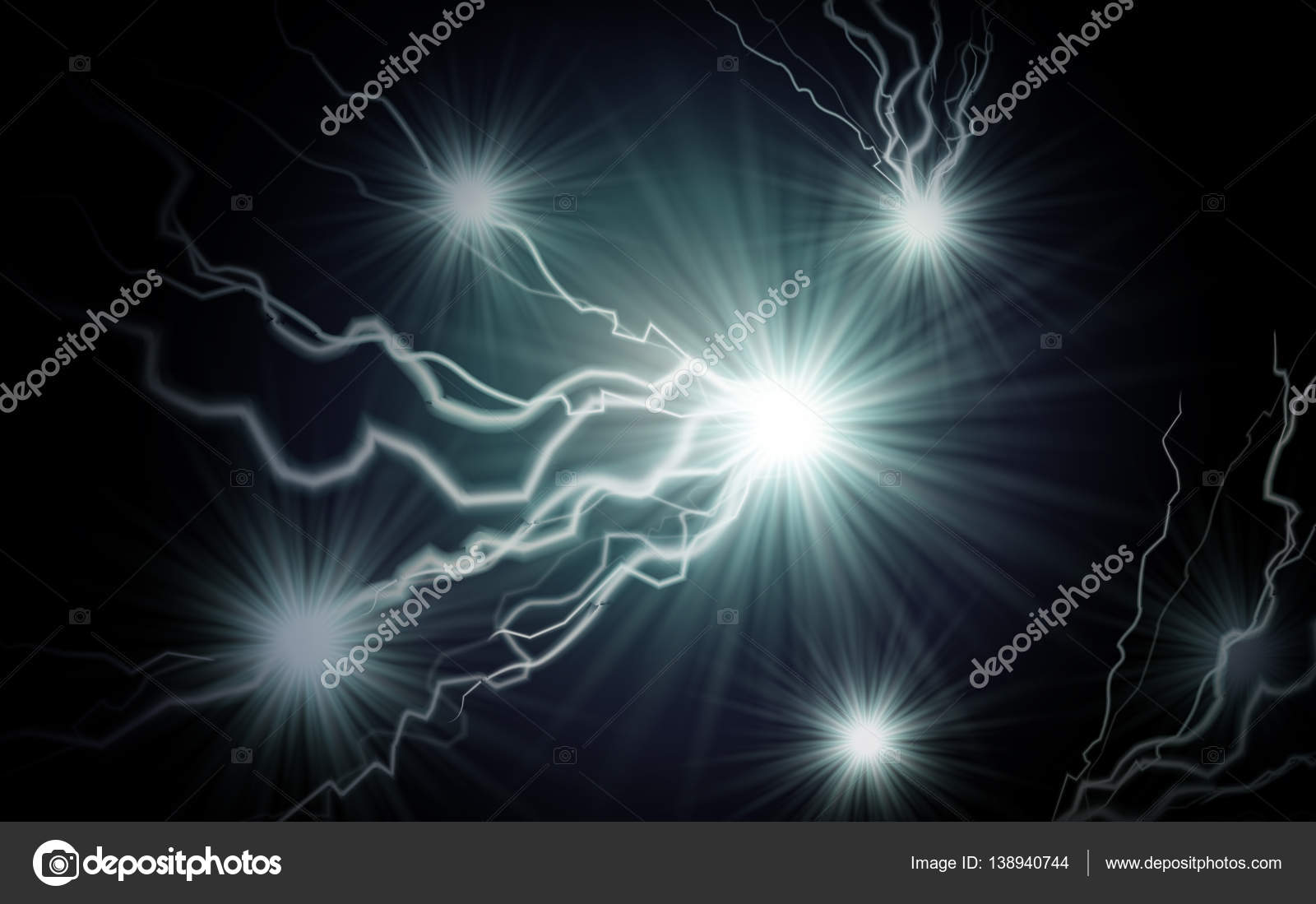 Silver lightning element Stock Vector Image by ©kchungtw #138940744