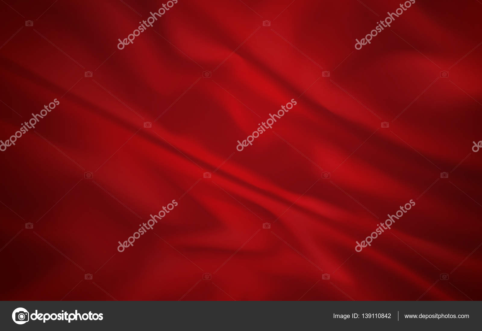Bright Red Fabric Texture Design Seamless Pattern Stylized Bright Red