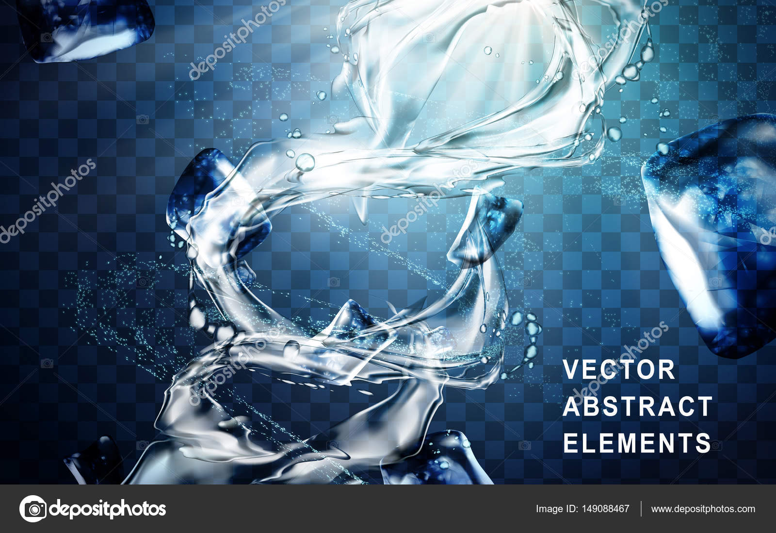 Water torrent elements Stock Vector Image by ©kchungtw #149088467