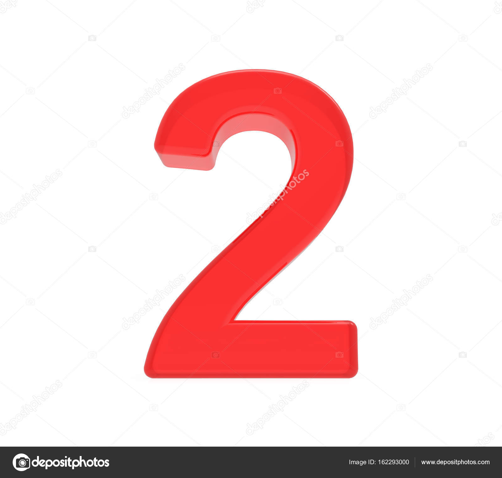 Red number 2 ⬇ Stock Photo, Image by © kchungtw #162293000