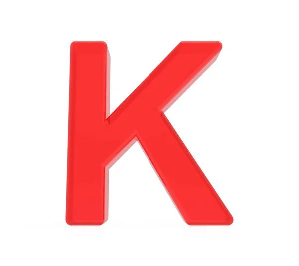 The Letter K In Red