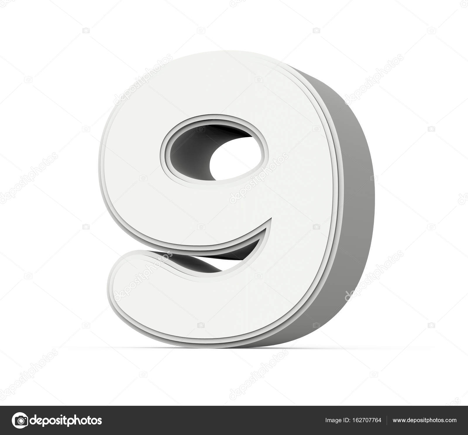 White number 9 — Stock Photo © kchungtw #162707764