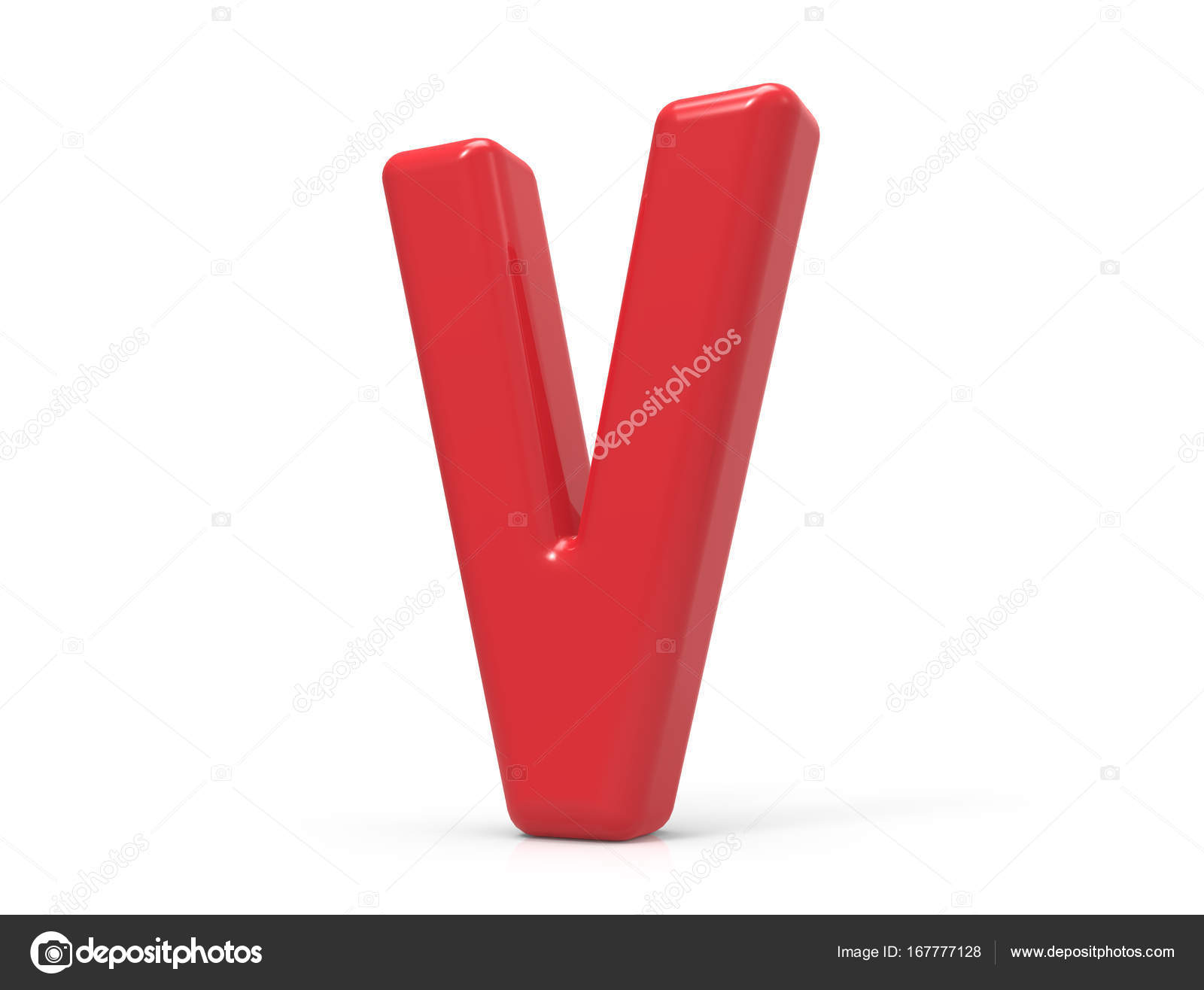 Red letter V — Stock Photo © kchungtw #167777128