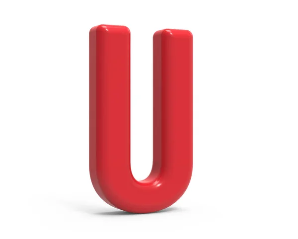Smooth red font U — Stock Photo © kchungtw #126568882