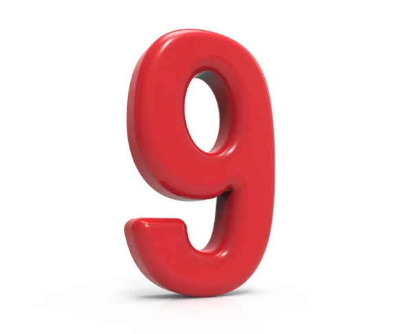 Number 9 Red