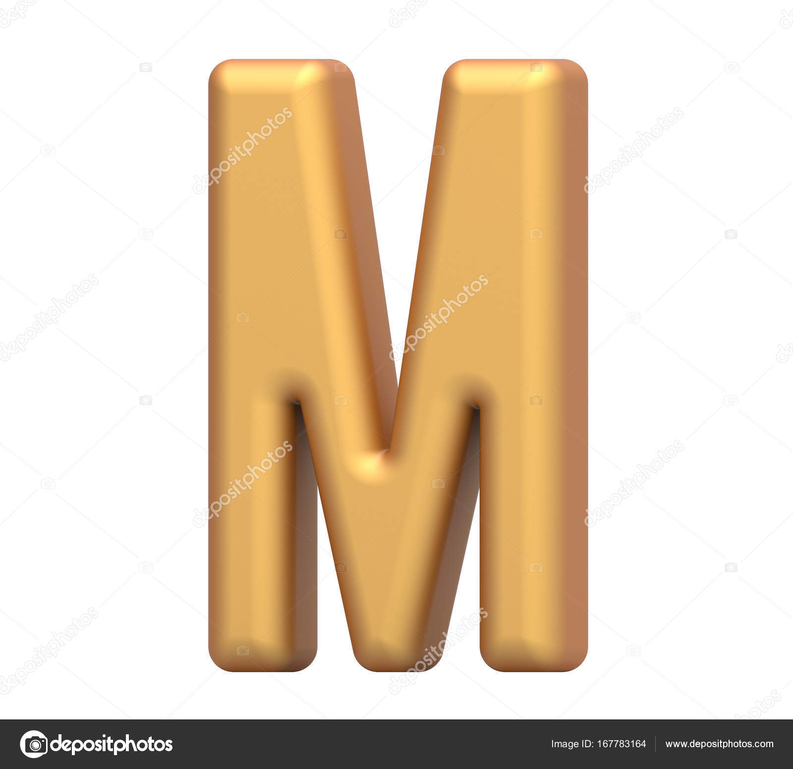 Golden letter M Stock Photo by ©kchungtw 167783164