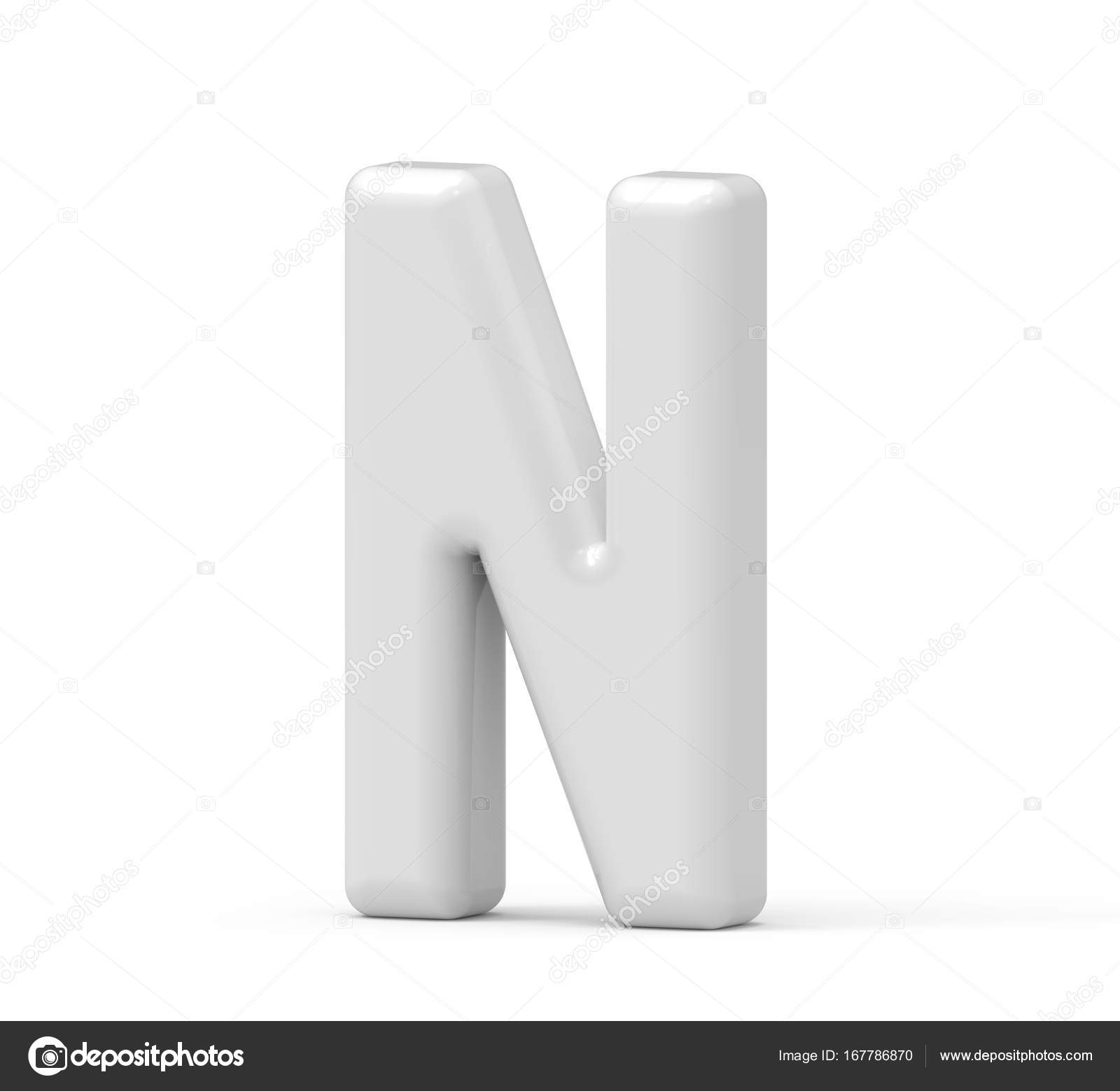 Pearl white letter N — Stock Photo © kchungtw #167786870