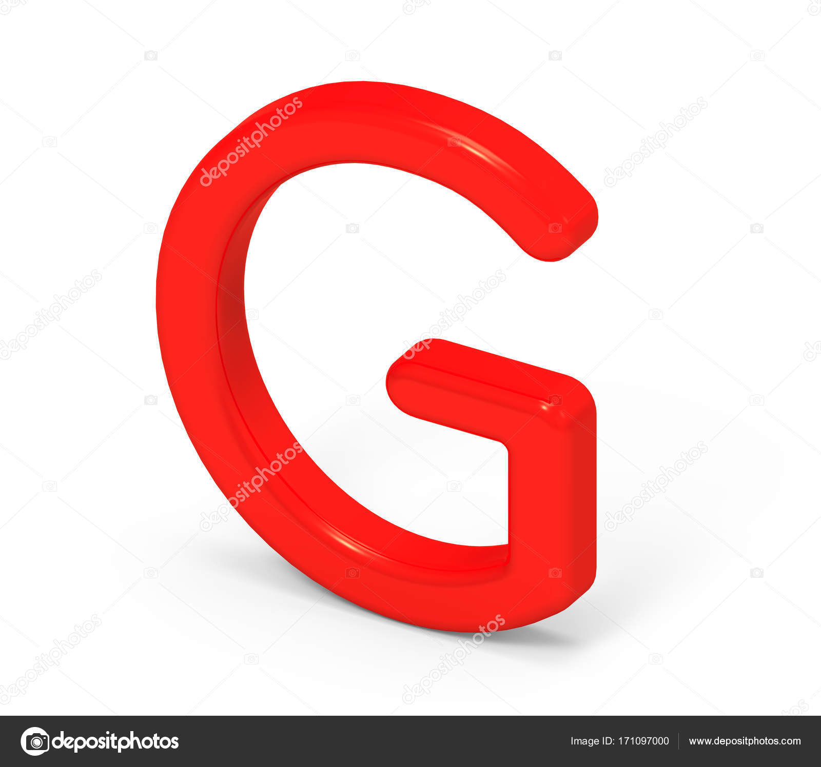 3D renderizar alfabeto rojo G — Foto de stock #171097000 © kchungtw