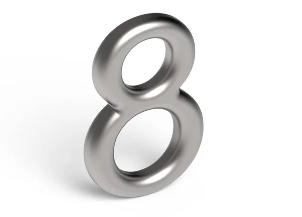 3D render metallic number 8 Stock Photo by ©kchungtw 171102026