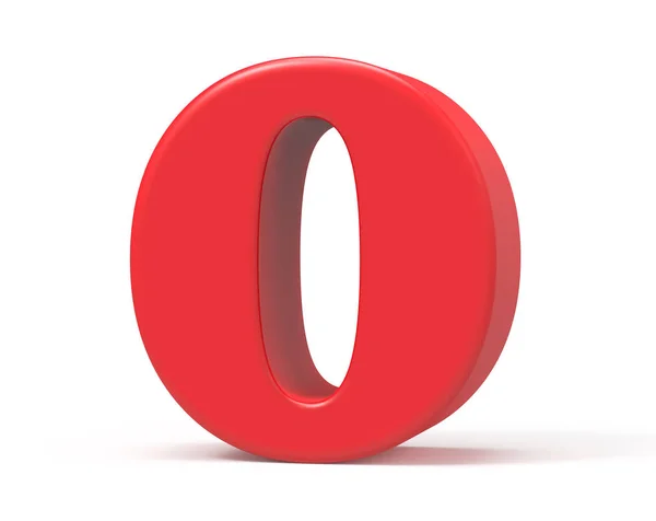 Shiny red number zero — Stock Photo © LovArt #66404739