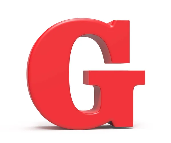 3D renderizar alfabeto rojo G — Foto de stock #171097000 © kchungtw