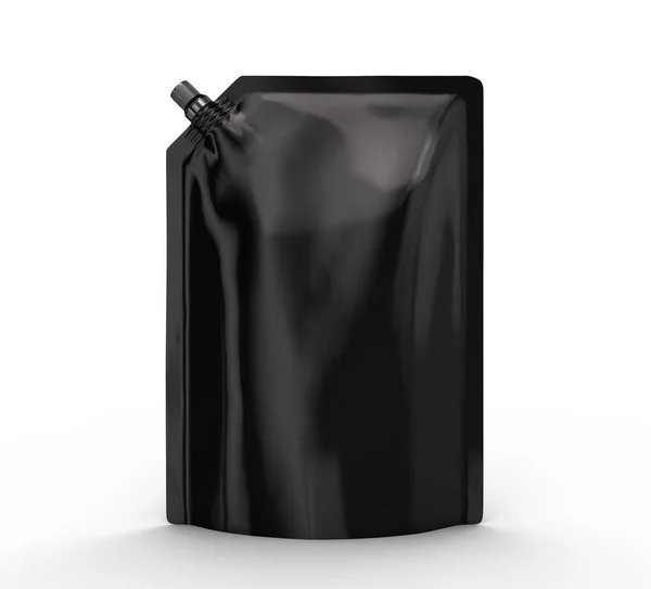 Detergent Refill Package Render Champagne Gold Stand Pouch Bag Mockup ...