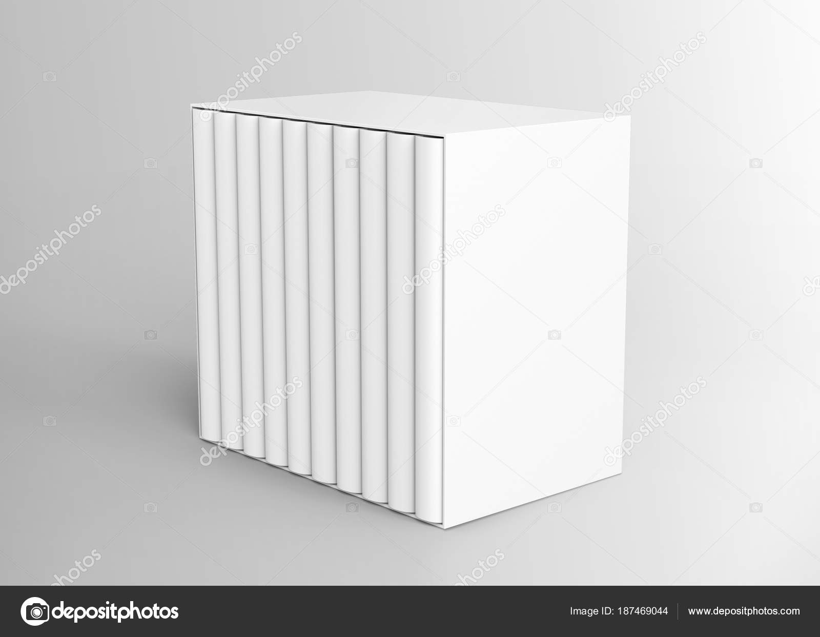 Blank book with cardboard box cover Stock Photo by ©kchungtw 187469044