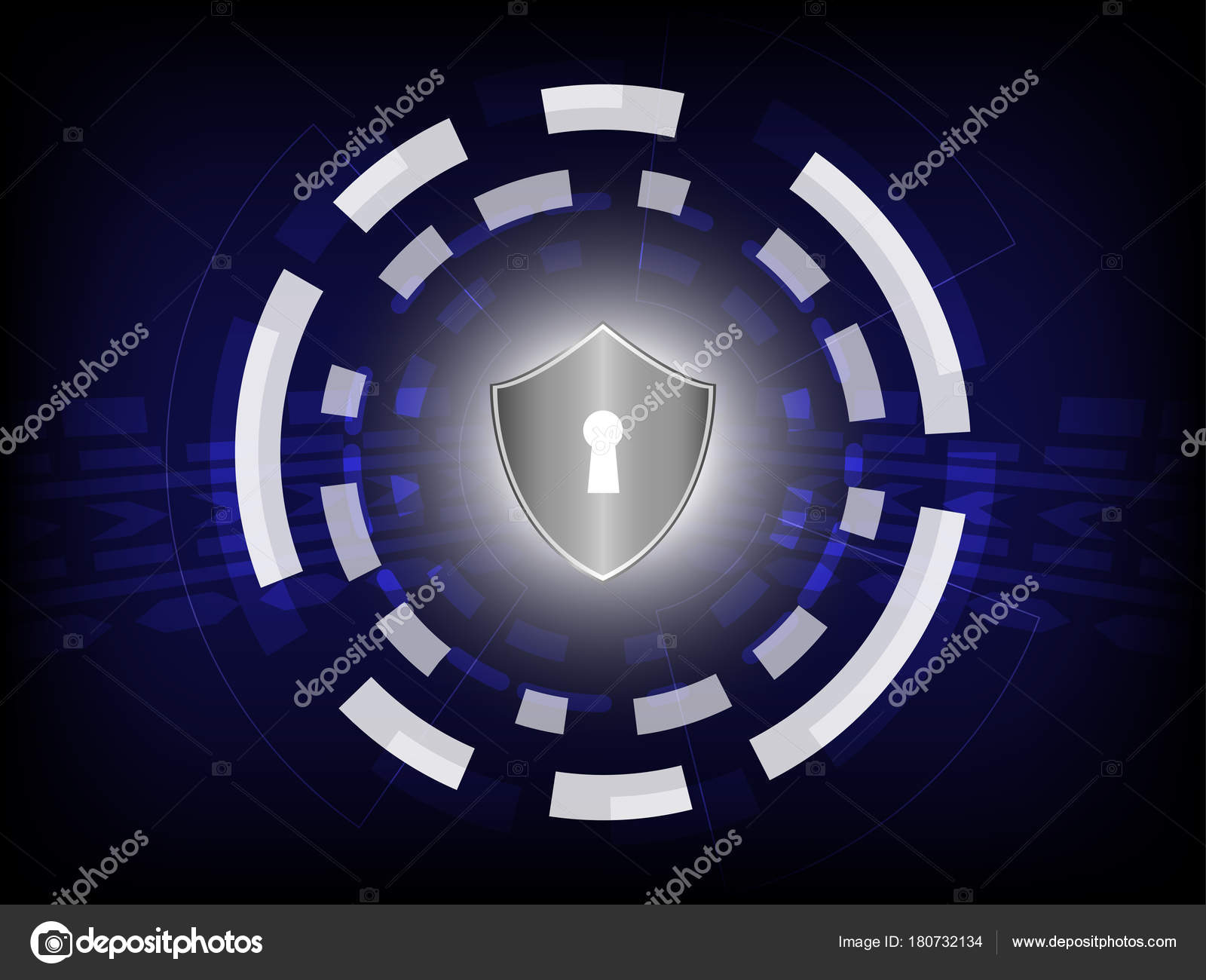 Cyber Security Concept Shield Digital Background Stock Vector by ©tle_ja@windowslive.com 180732134