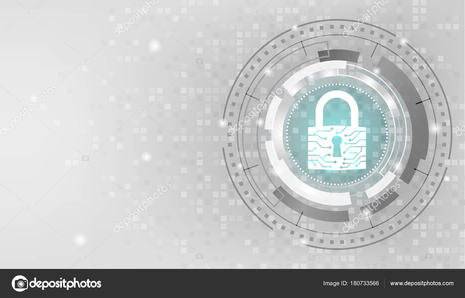 Cyber Security Concept Closed Padlock Mosaic Digital White Background Stock Vector by ©tle_ja ...