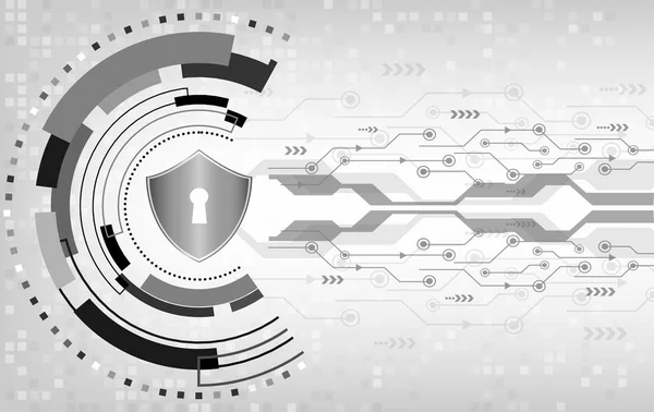 Cyber Security Concept Closed Padlock Mosaic Digital White Background Stock Vector by ©tle_ja ...