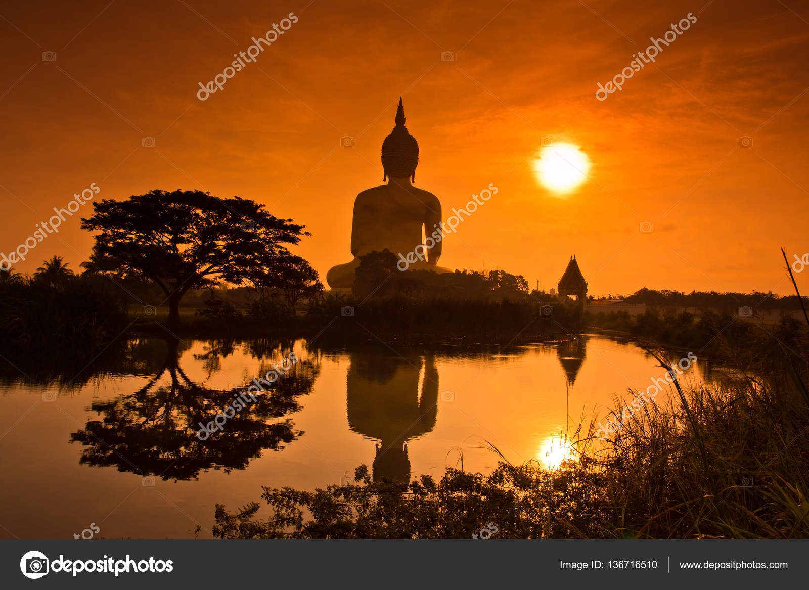 Big Buddha statue at Wat muang Stock Photo by ©Deerphoto 136716510