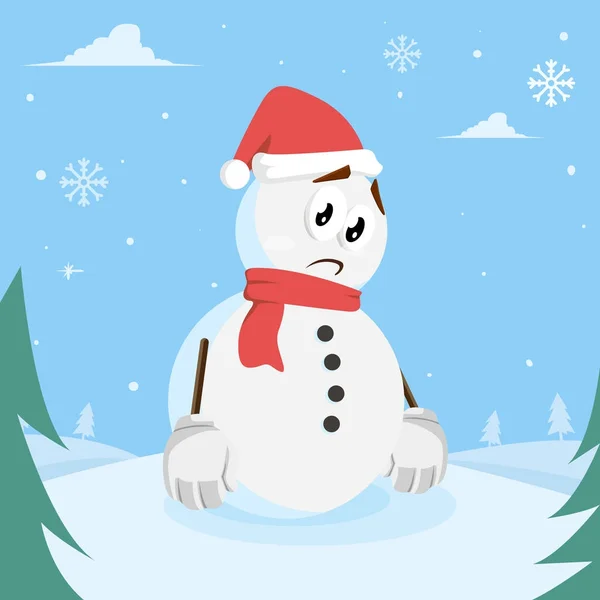 Sad snowman Stock Vectors, Royalty Free Sad snowman Illustrations ...