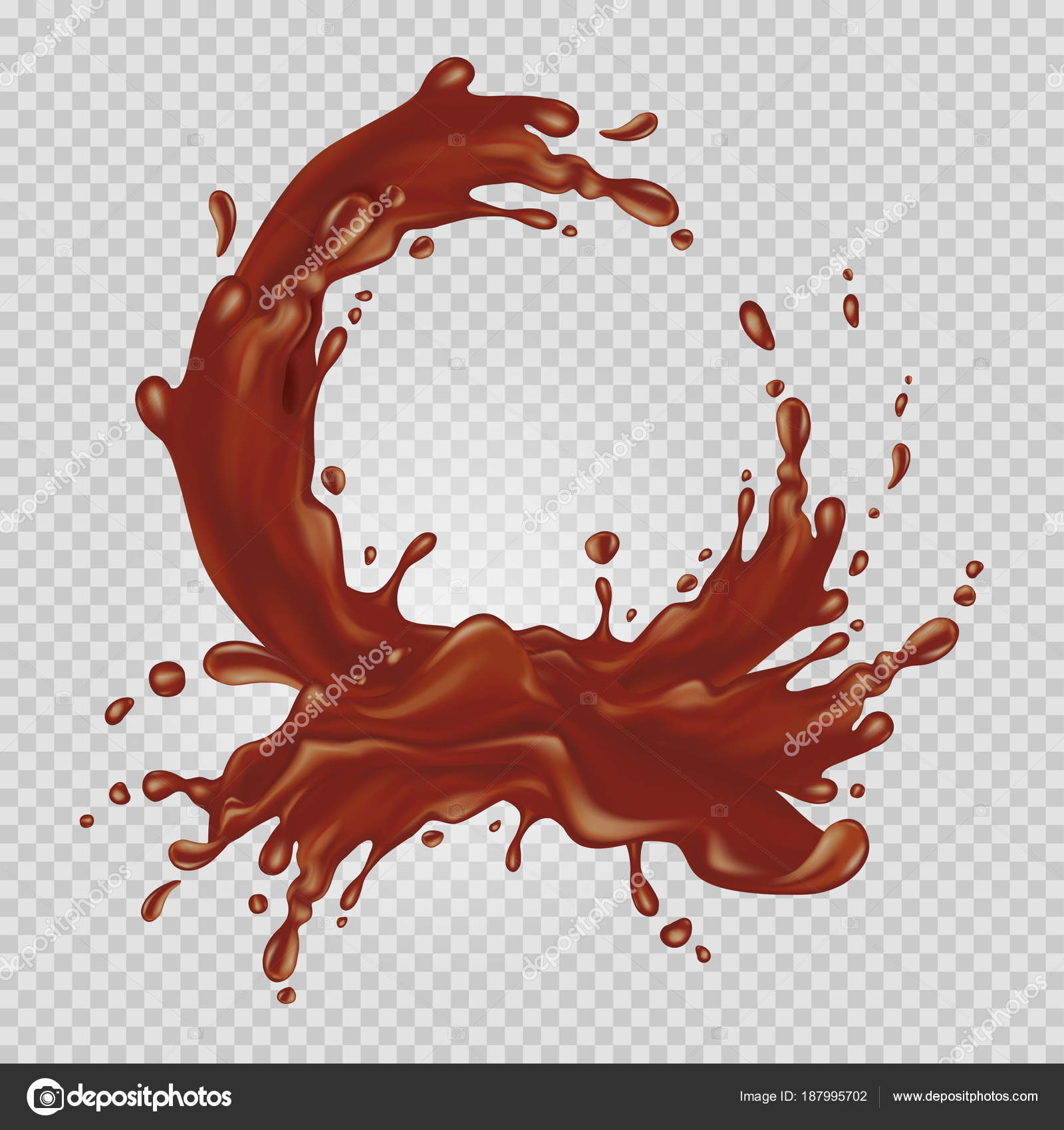 Chocolate flowing in a circle. Stock Vector Image by ©ragneda #187995702