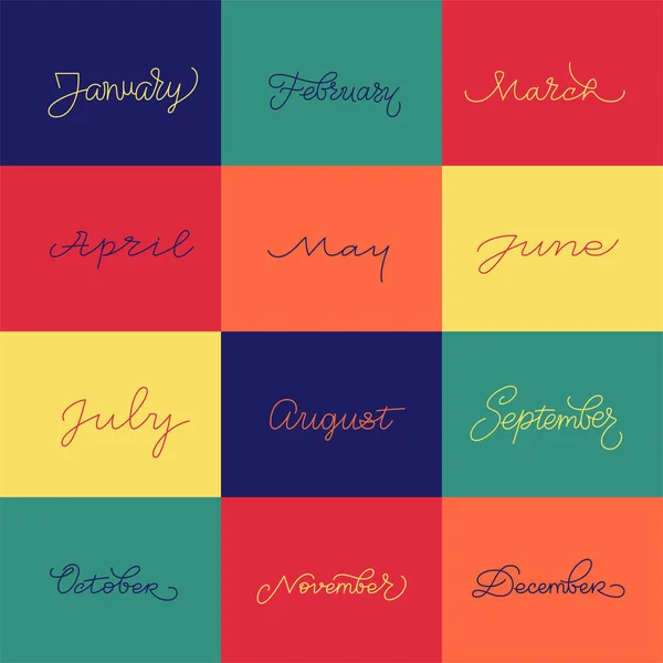 Months lettering Stock Photos, Royalty Free Months lettering Images ...