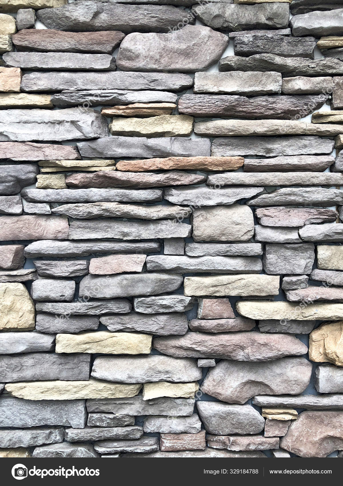 Colorful Stone Wall Pattern