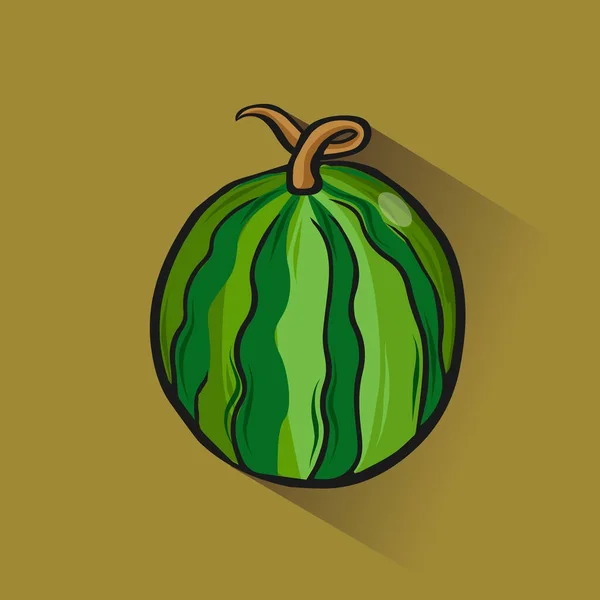 Ilustración Vectorial Colorida Con Fruta Dibujada Mano Sandía Diseñada ...