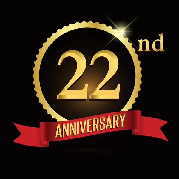 22nd anniversary Vector Art Stock Images | Depositphotos