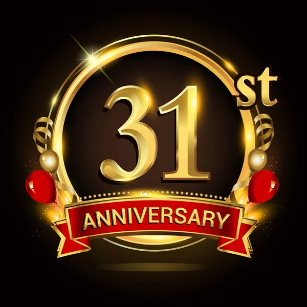 31st anniversary imágenes de stock de arte vectorial | Depositphotos