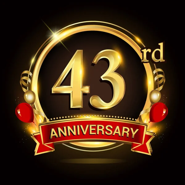 43rd birthday logo Vector Art Stock Images | Depositphotos