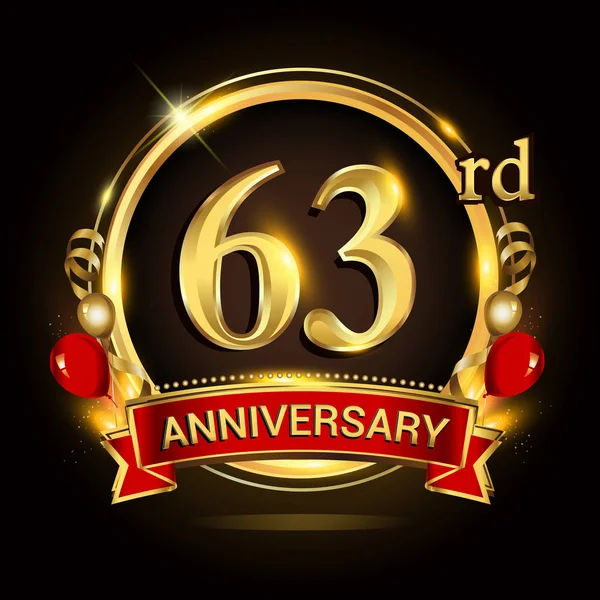 63rd anniversary logo Vector Art Stock Images | Depositphotos