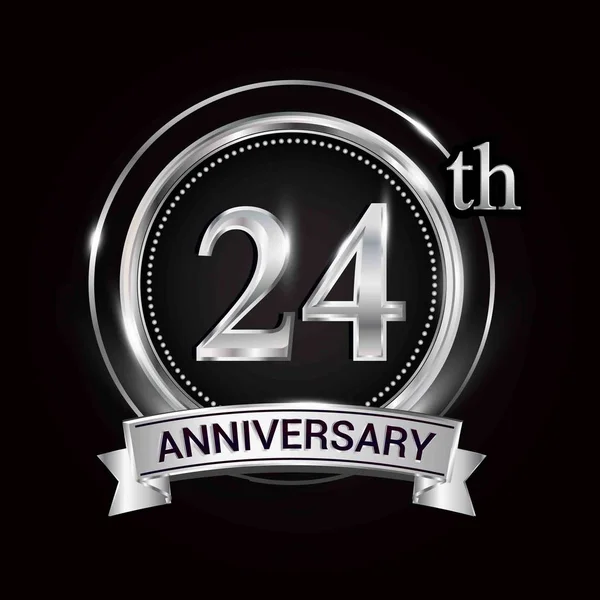 24 years anniversary Stock Vectors, Royalty Free 24 years anniversary ...