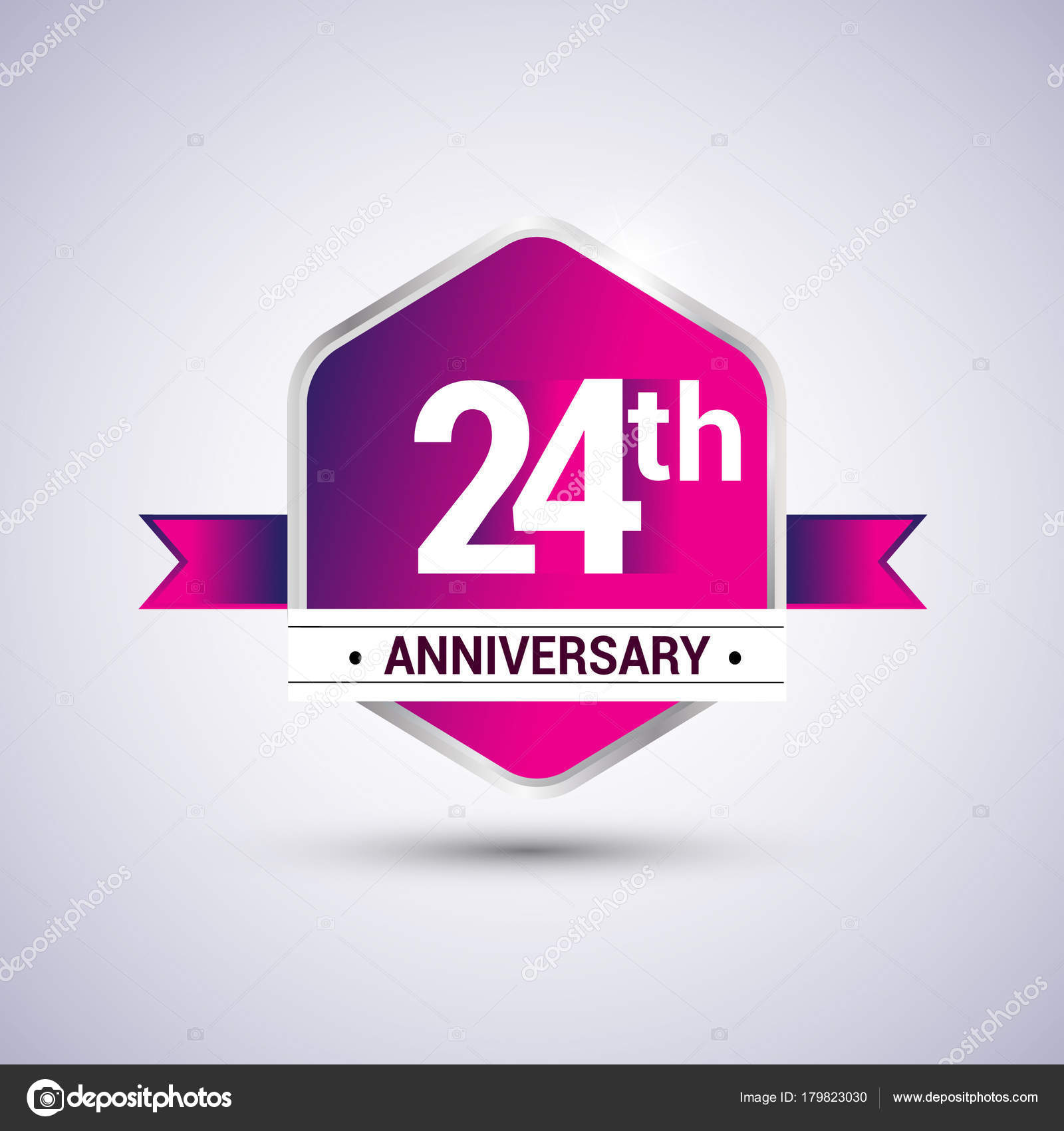 Logo 24th anniversary celebration Stock Vector by ©Vectorideas 179823030