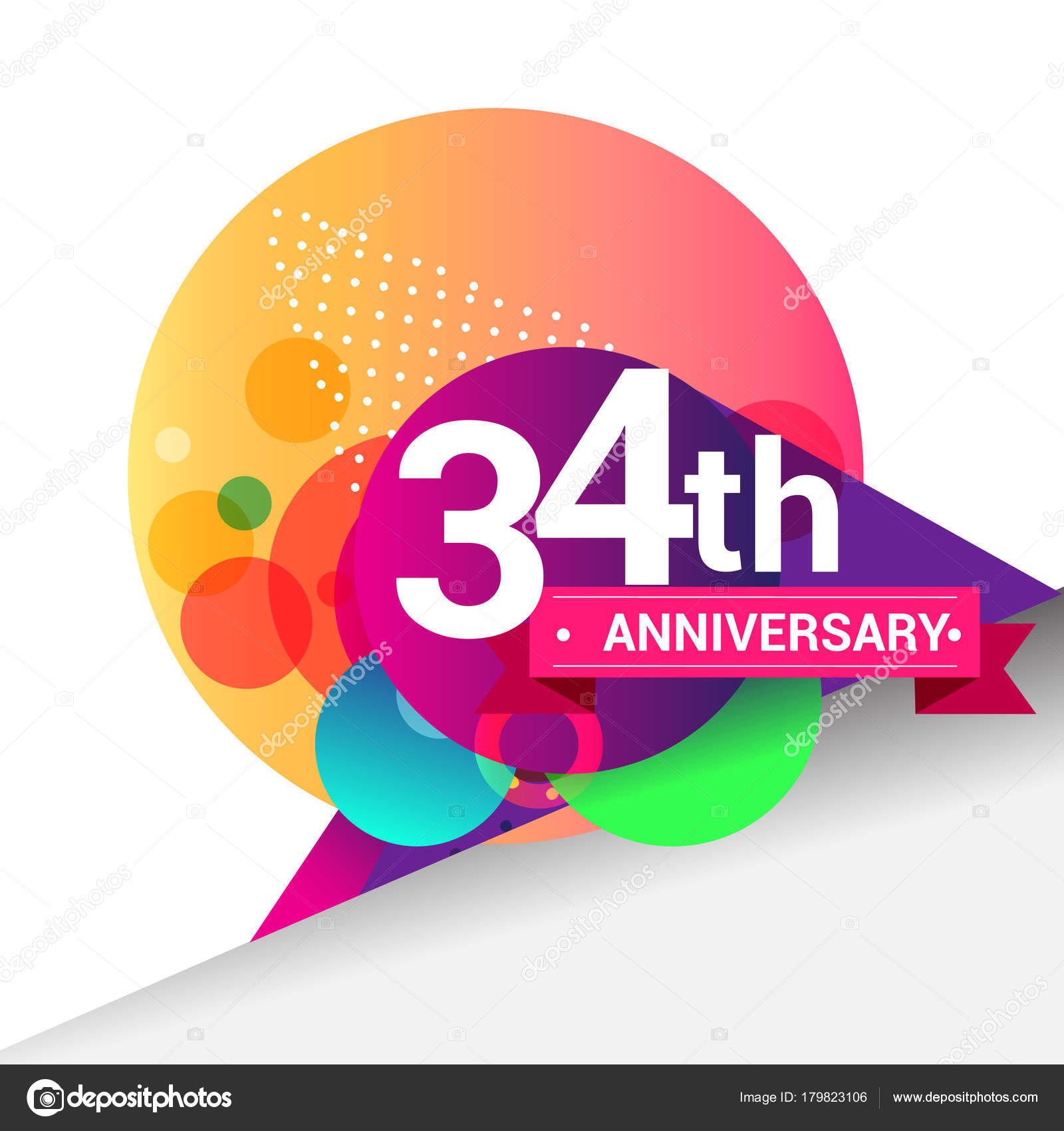 34th Anniversary logo Stock Vector by ©Vectorideas 179823106