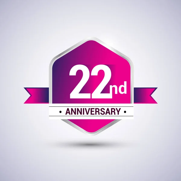 22nd anniversary Vector Art Stock Images | Depositphotos