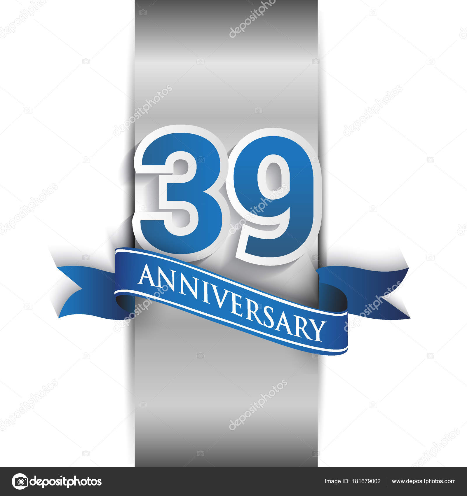 39Th Anniversary Celebration Logo Vector Design Template Elements Your ...