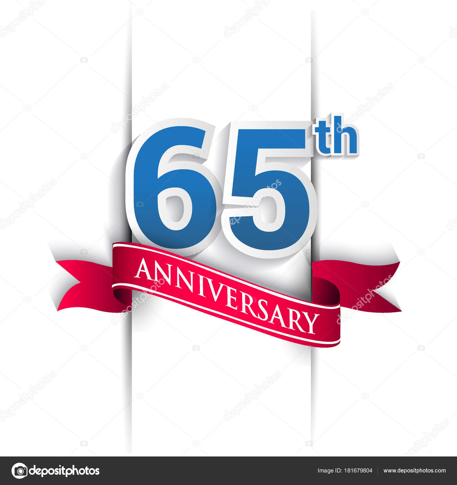65Th Anniversary Celebration Logo Vector Design Template Elements Your ...
