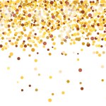 Sparse gold confetti luxury sparkling confetti. Sc Stock Vector Image ...
