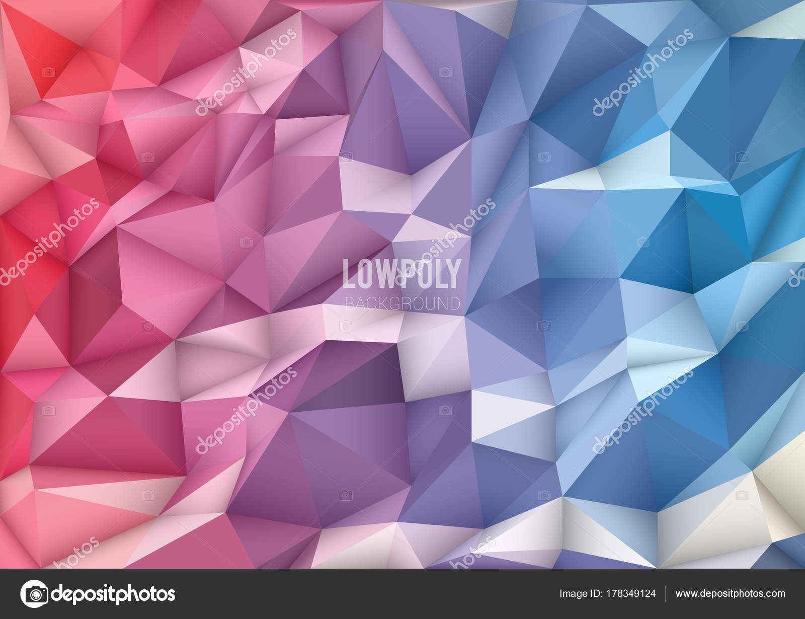 Gradient Abstract Geometric Low Poly Style Vector Illustration Graphic ...