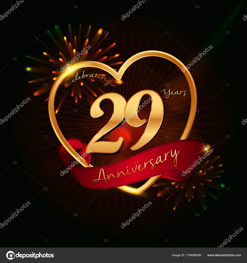 29 Años logo aniversario Vector de stock por ©seklihermantaputra@gmail ...