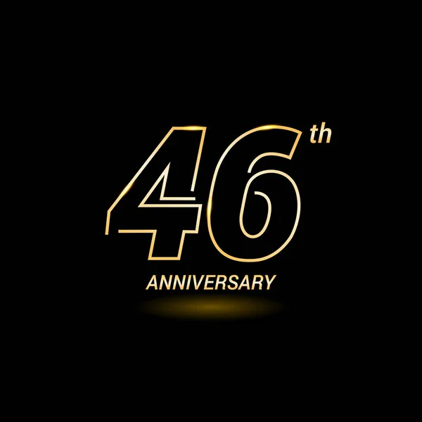 46 ans logo anniversaire Vector Art Stock Images | Depositphotos