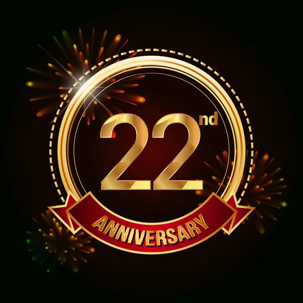 22nd anniversary Stock Vectors, Royalty Free 22nd anniversary ...