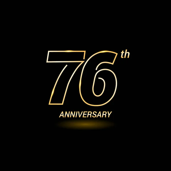 76 birthday logo Vector Art Stock Images | Depositphotos