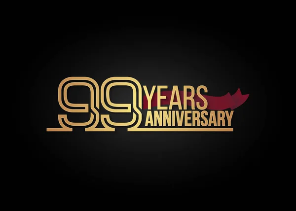 99 years birthday logo Vector Art Stock Images | Depositphotos