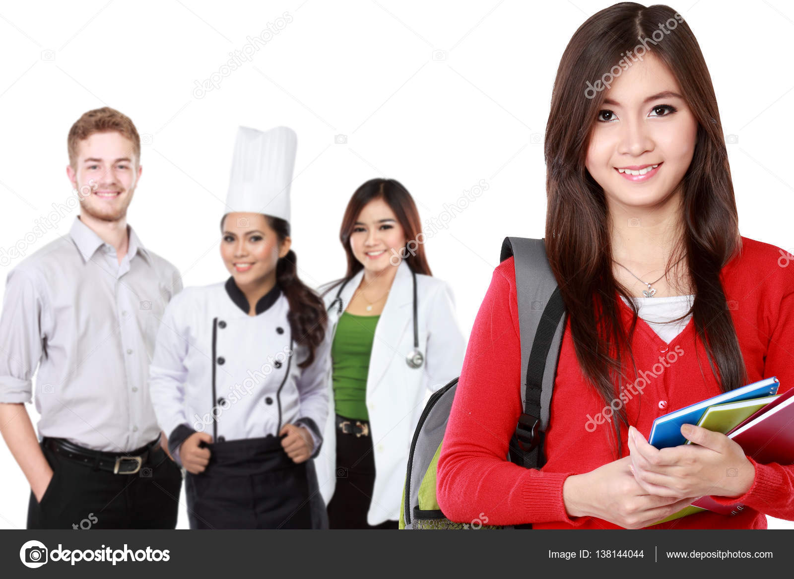 Student and different professions people — Stock Photo © odua #138144044