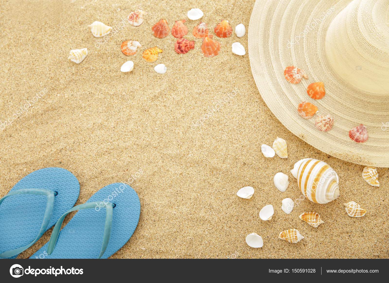 Beach accesories on sands — Stock Photo © odua #150591028