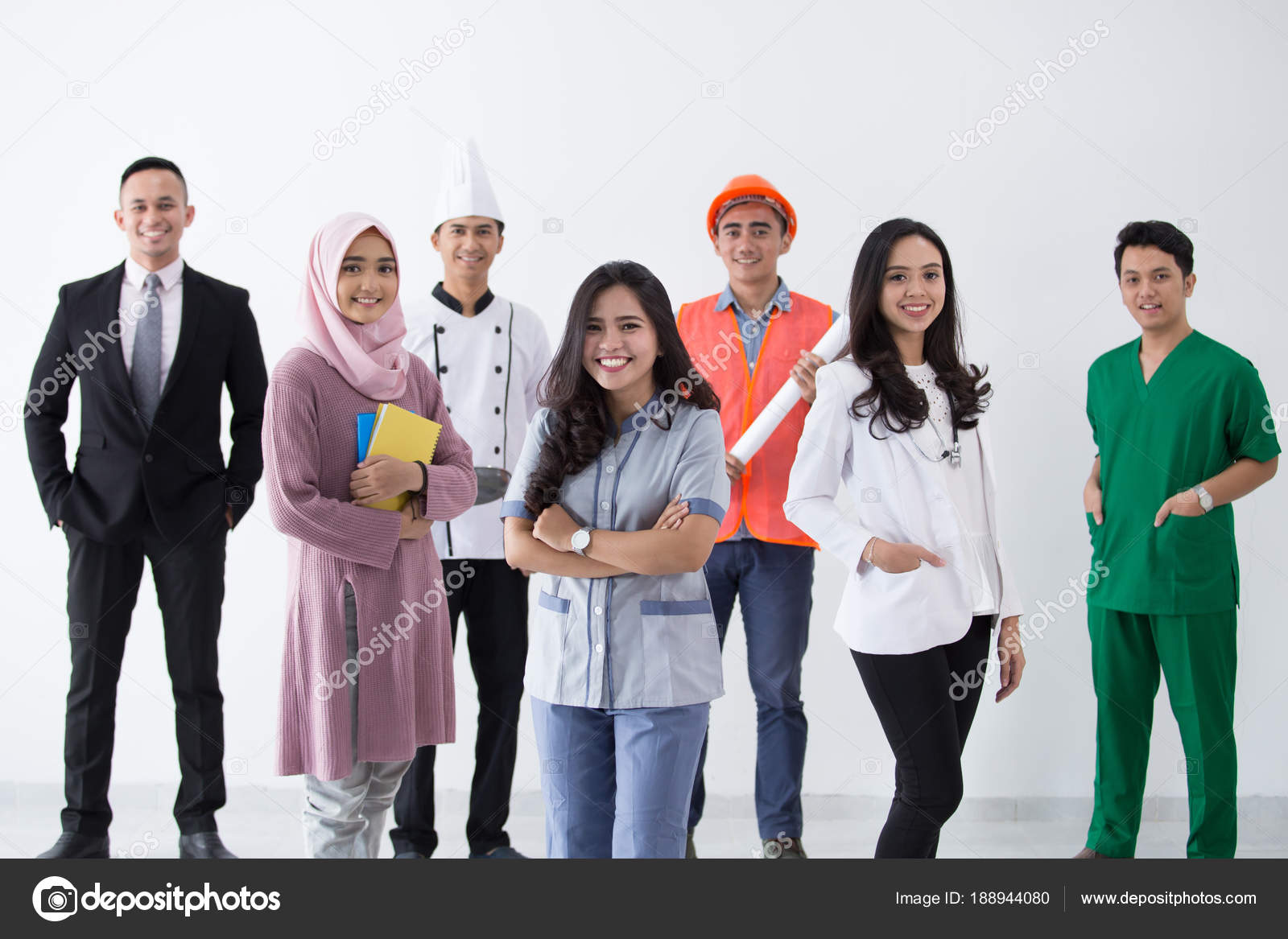 Portrait of various professions Stock Photo by ©odua 188944080