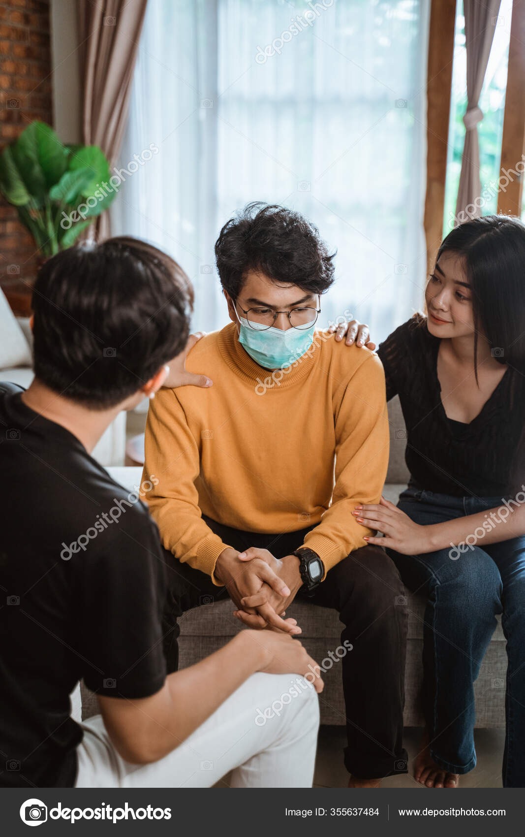Friend support during sick Stock Photo by ©odua 355637484
