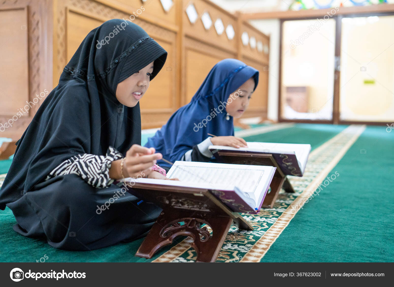 Little Girl Reading Quran