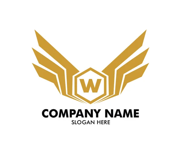 Letter Red Wings Logo Design Vector Stock Vector Image by ©DuckOn ...